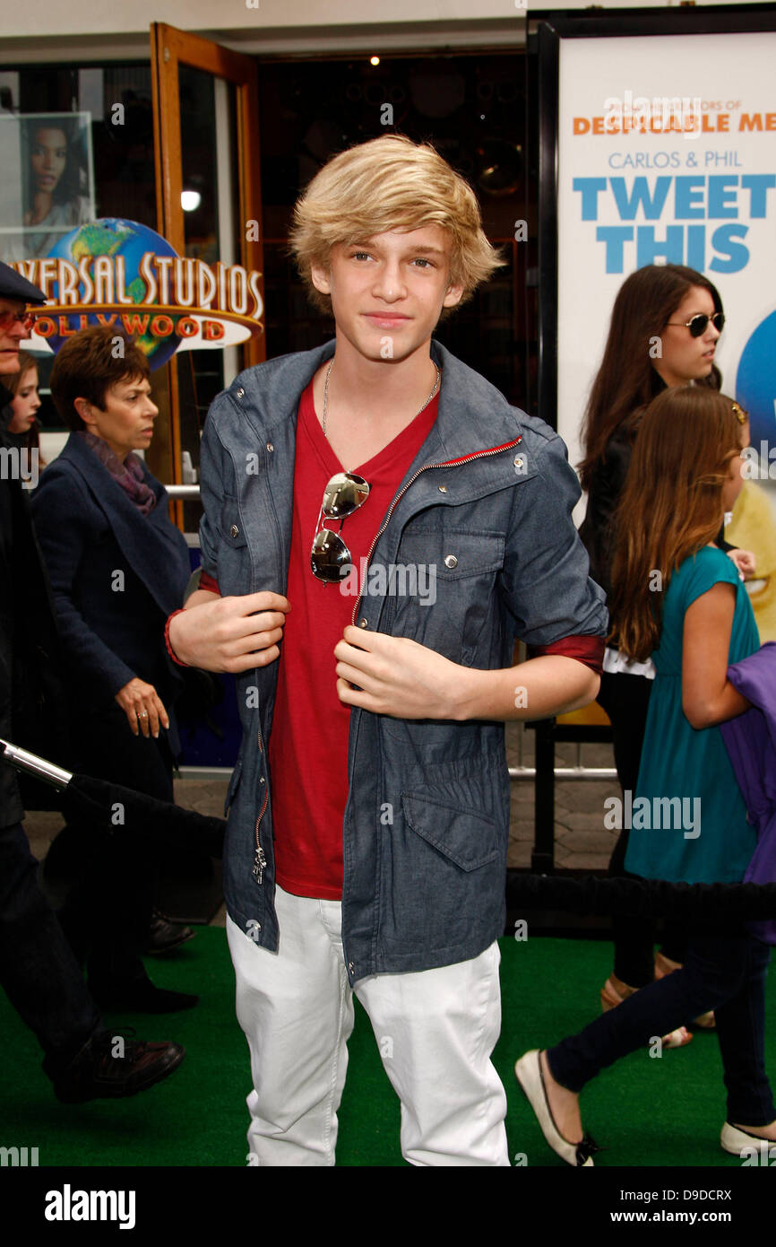 Cody Simpson, Los Angeles premiere of 'Hop' at Universal Studios ...