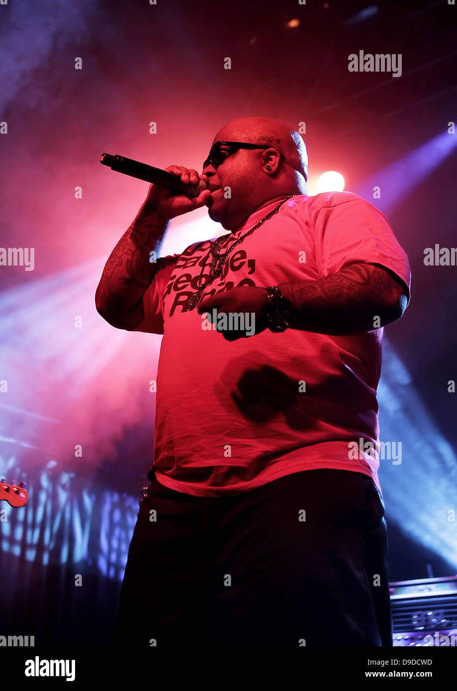 Cee Lo Green performing live on stage at the Manchester Academy ...