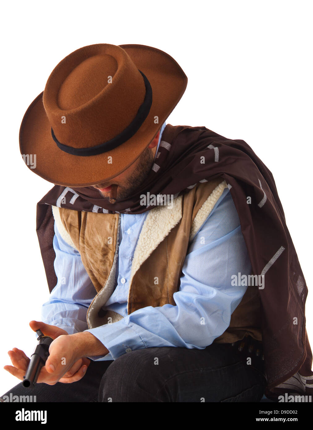 Gunman in the old wild west Stock Photo - Alamy