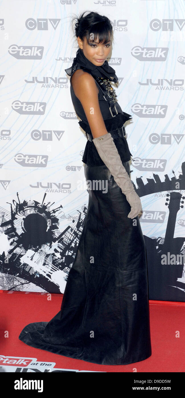 Chanel Iman 2011 JUNO Awards held at the Air Canada Centre - Arrivals ...