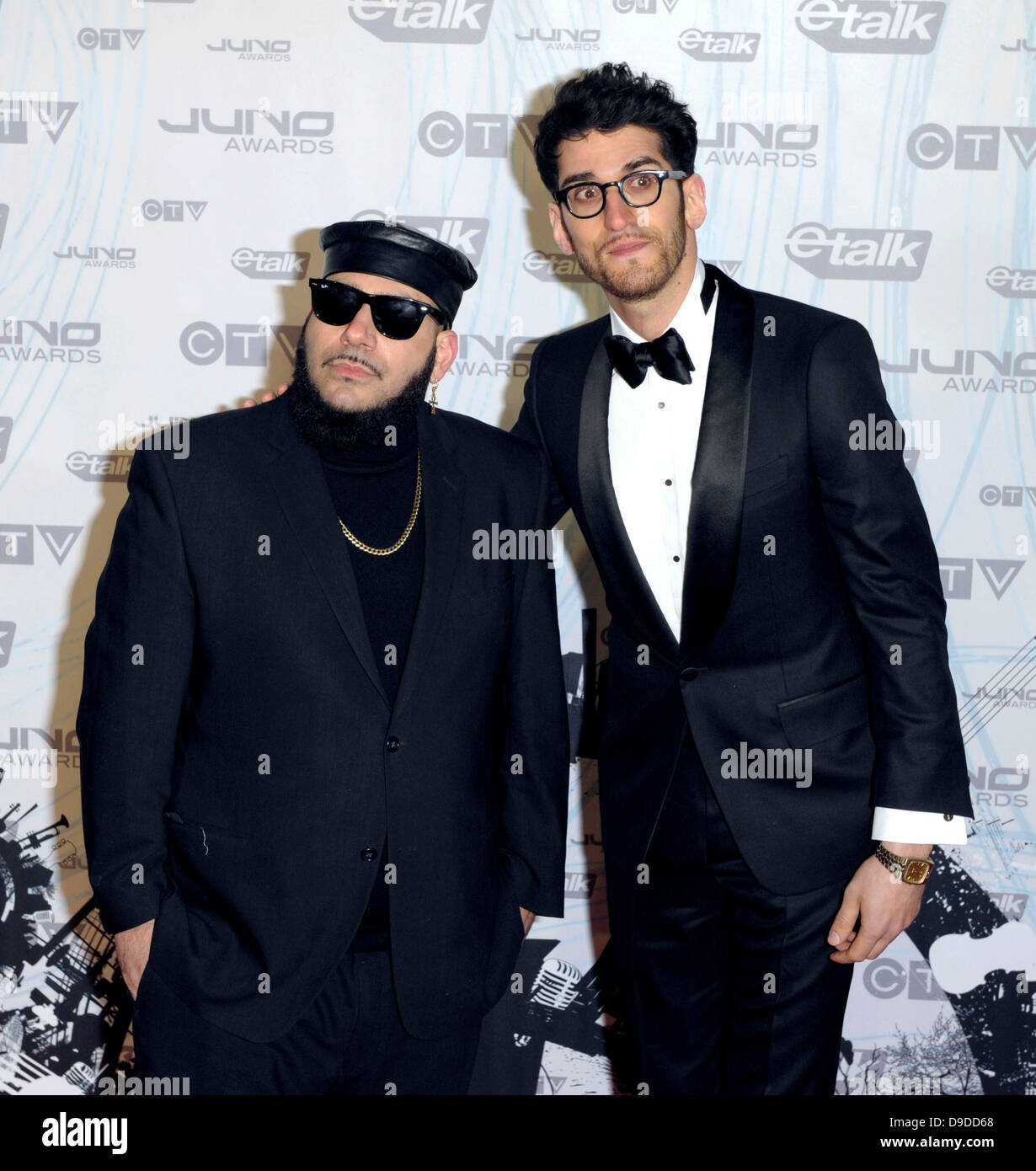 Patrick Gemayel and David Macklovitch of Chromeo 2011 JUNO Awards held ...