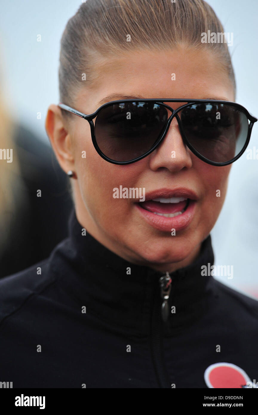 Fergie aka Stacy Ferguson Celebrities participate in 'Relief Run' along ...