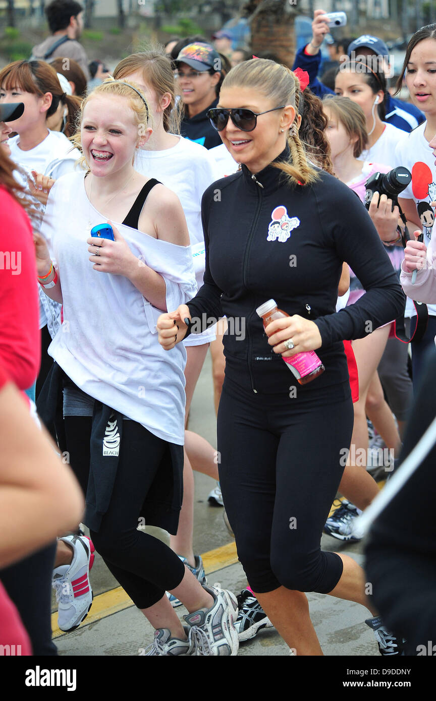 Fergie aka Stacy Ferguson Celebrities participate in 'Relief Run' along ...