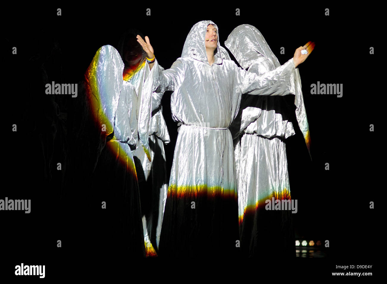 Gregorian performing live in Moscow. Gregorian is a German band, headed ...