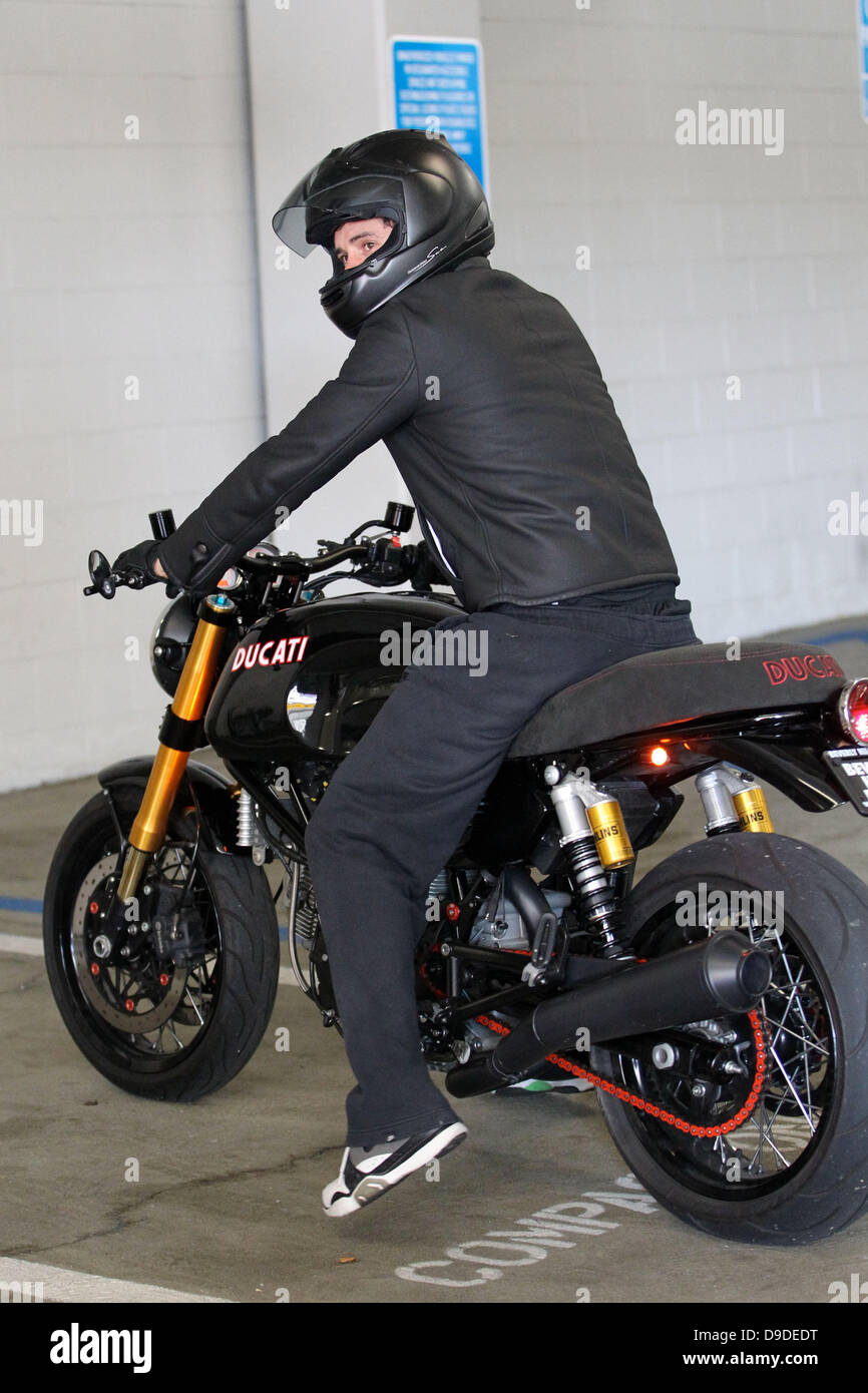 Orlando bloom and his motorcycle hi-res stock photography and images ...