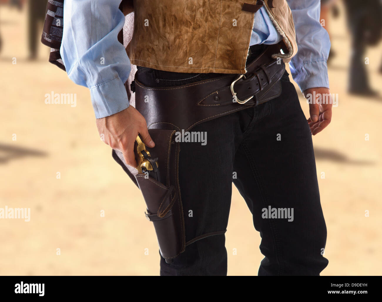 Gunman in the old wild west Stock Photo - Alamy