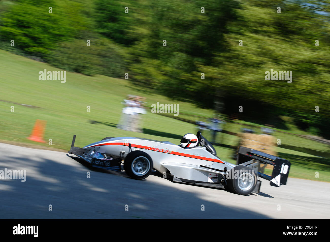A car racing around Crystal Palace Park in London for the Motorsport at ...