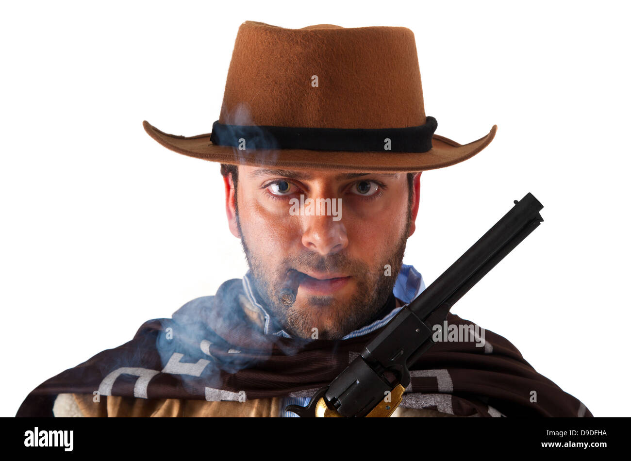 Gunman in the old wild west Stock Photo - Alamy