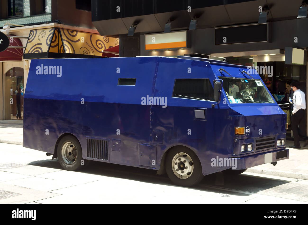 Money security transporter in hong kong Stock Photo - Alamy