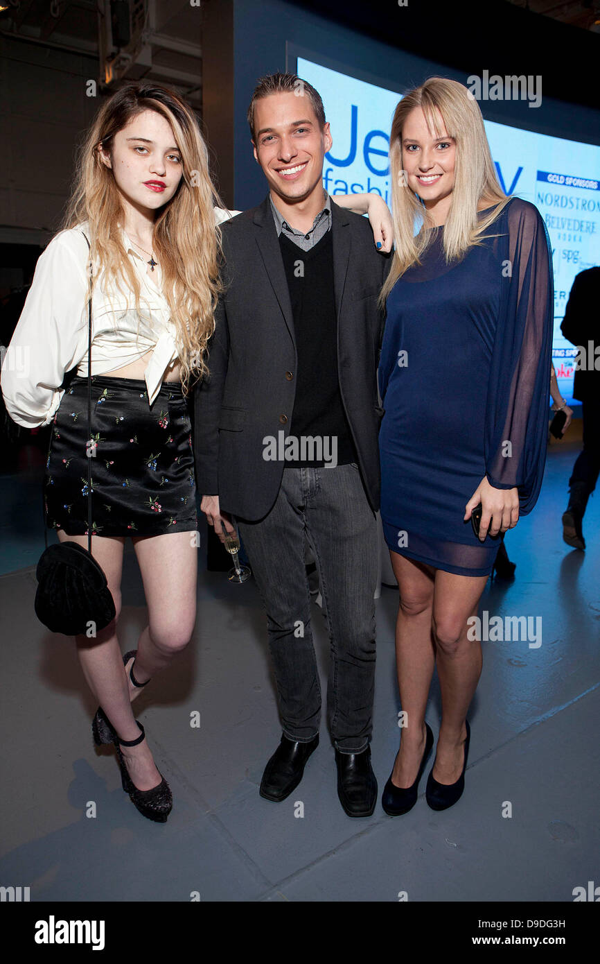 Sky Ferreira, Josh Otten and Geneveive Morton Jeffrey Fashion Cares ...