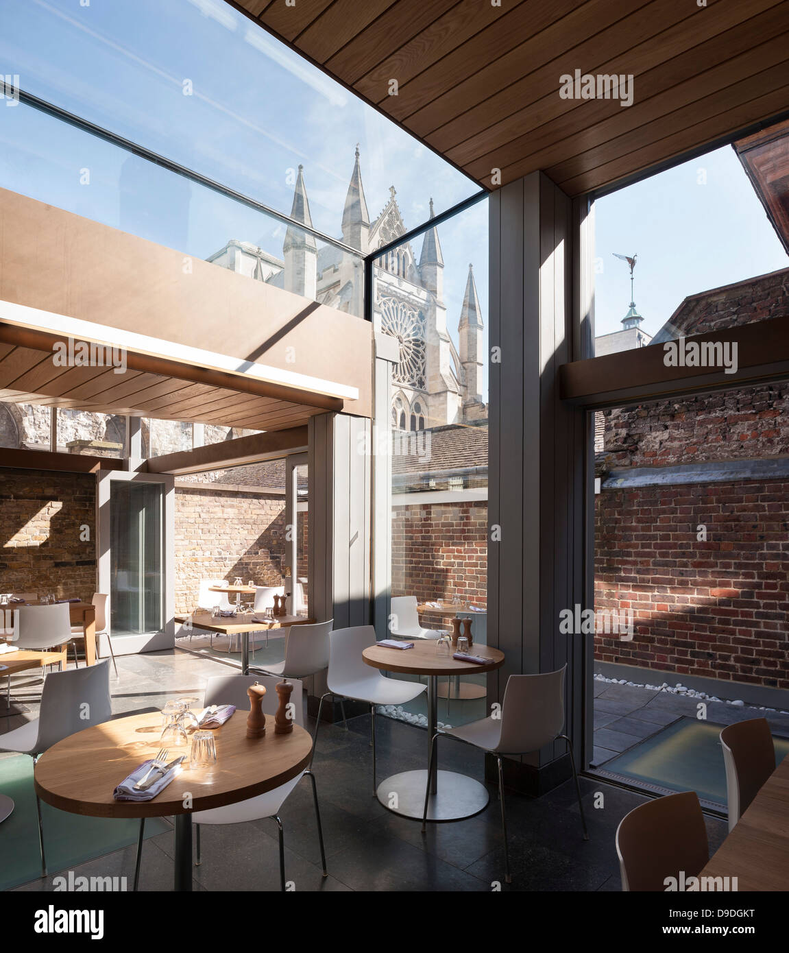 The Cellarium Cafe and Misericorde Terrace, London, United Kingdom ...