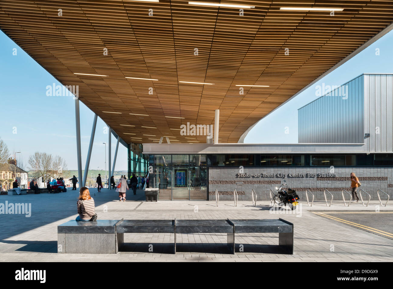 Stoke Bus Station, Stoke on Trent, United Kingdom. Architect: Grimshaw ...