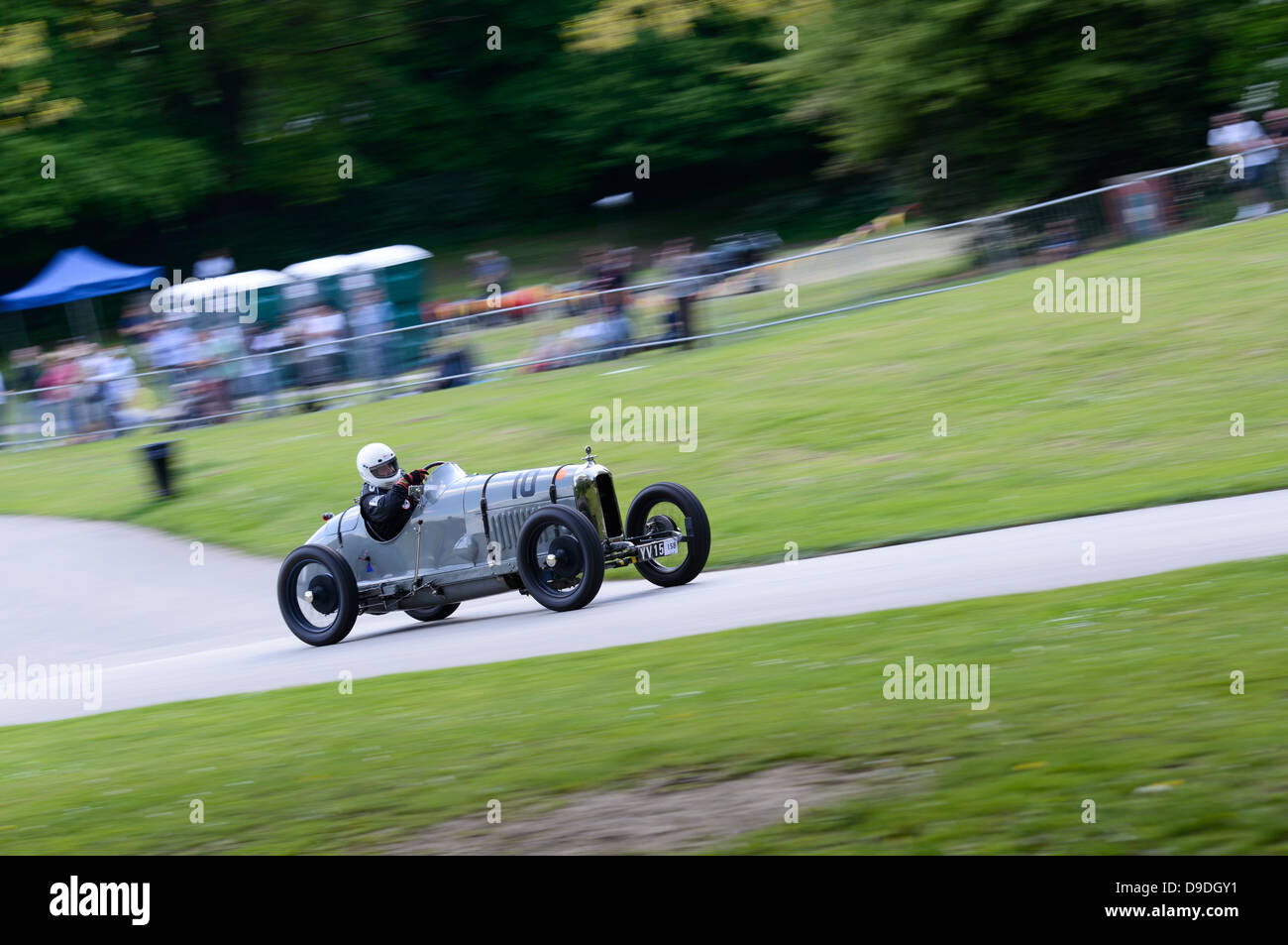 A car racing around Crystal Palace Park in London for the Motorsport at ...