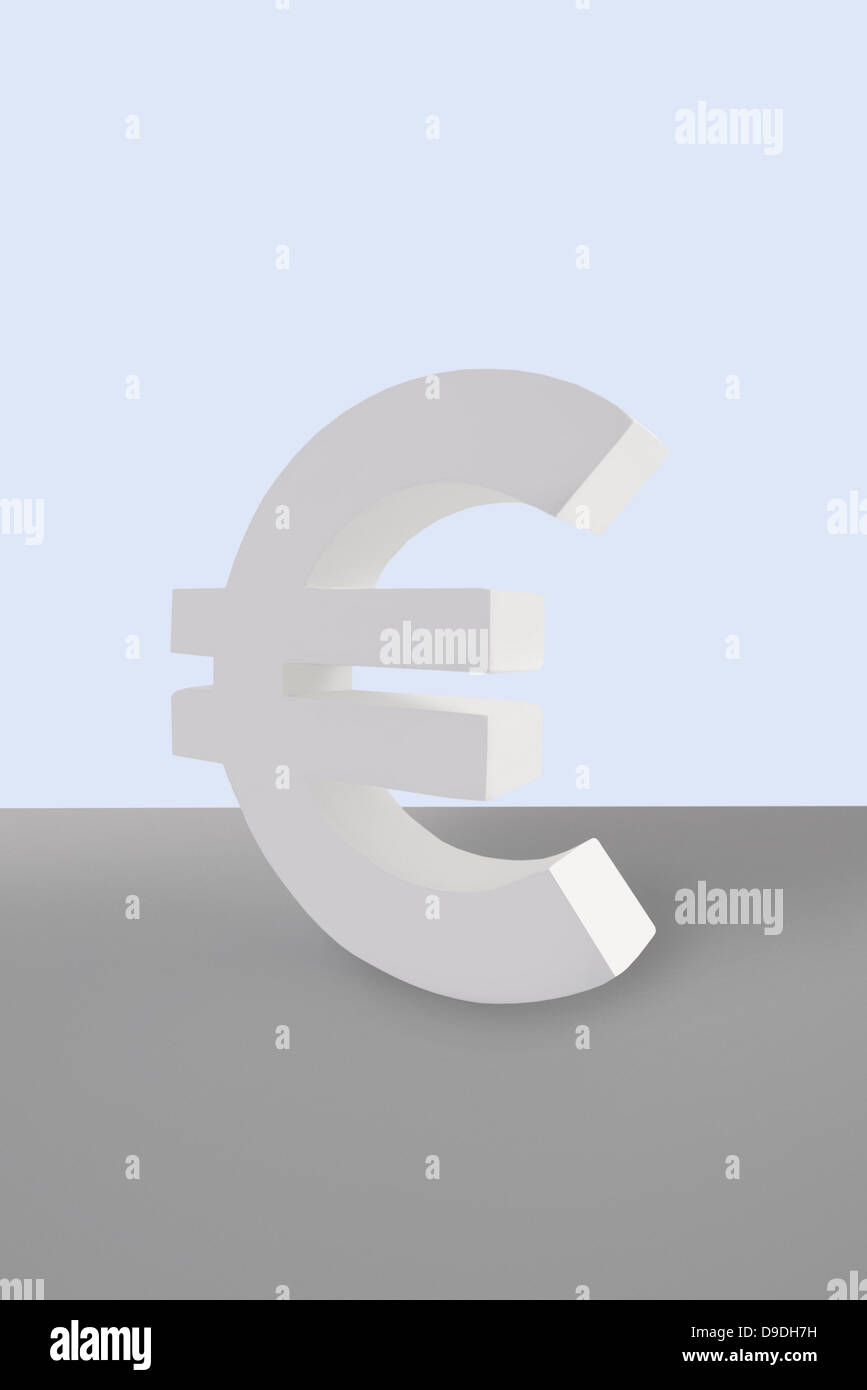 Euro sign on white background Stock Photo - Alamy