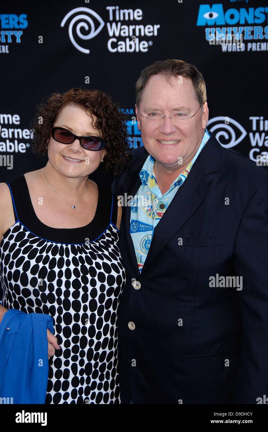 Hollywood, California, USA. 17th June, 2013. Nancy Lasseter and John ...