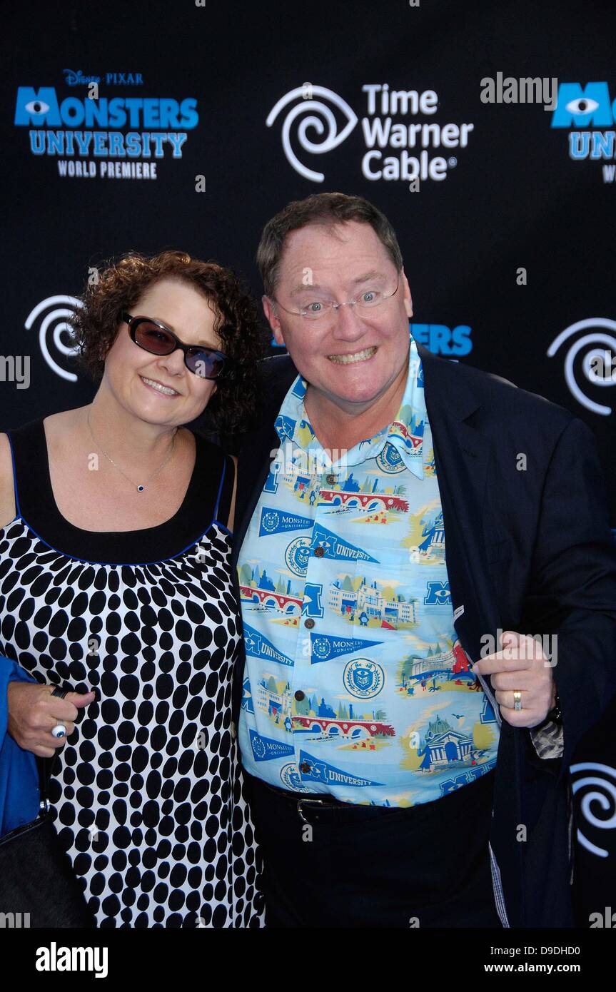 Hollywood, California, USA. 17th June, 2013. Nancy Lasseter and John ...