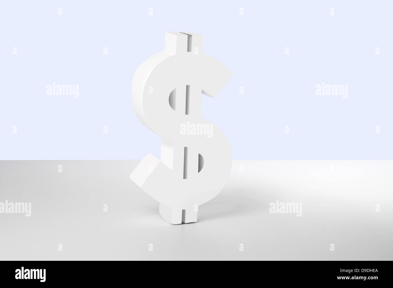 Dollar sign on white background Stock Photo - Alamy