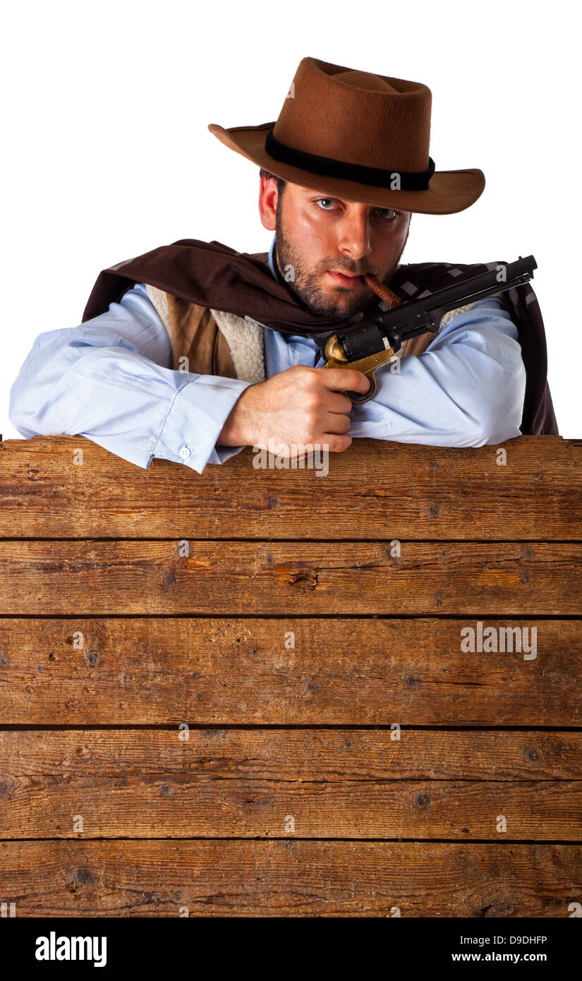 Gunman in the old wild west Stock Photo - Alamy