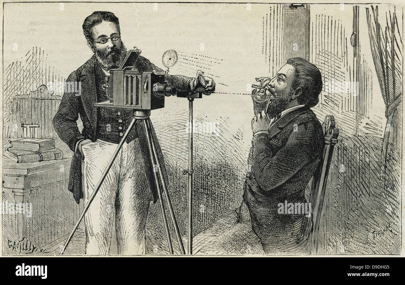 Theo stein photographing a patients larynx hi-res stock photography and ...