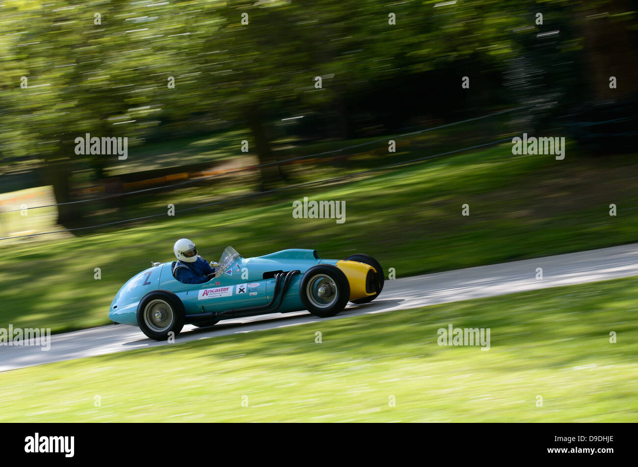 A car racing around Crystal Palace Park in London for the Motorsport at ...