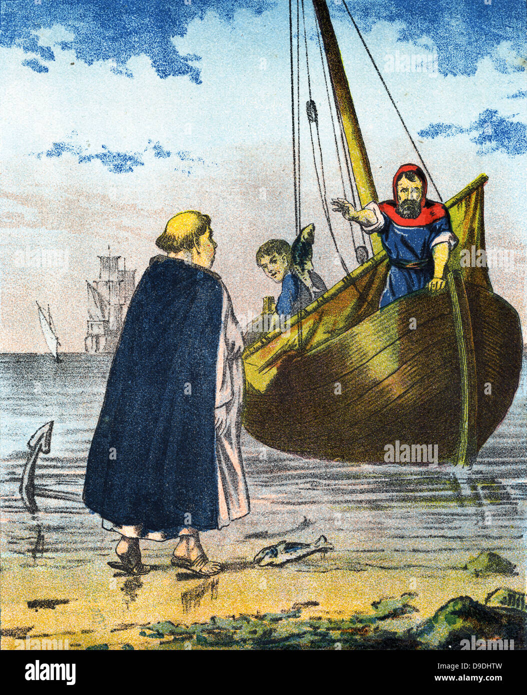 David Stratton, Scottish fisherman and Protestant martyr, paying his ...