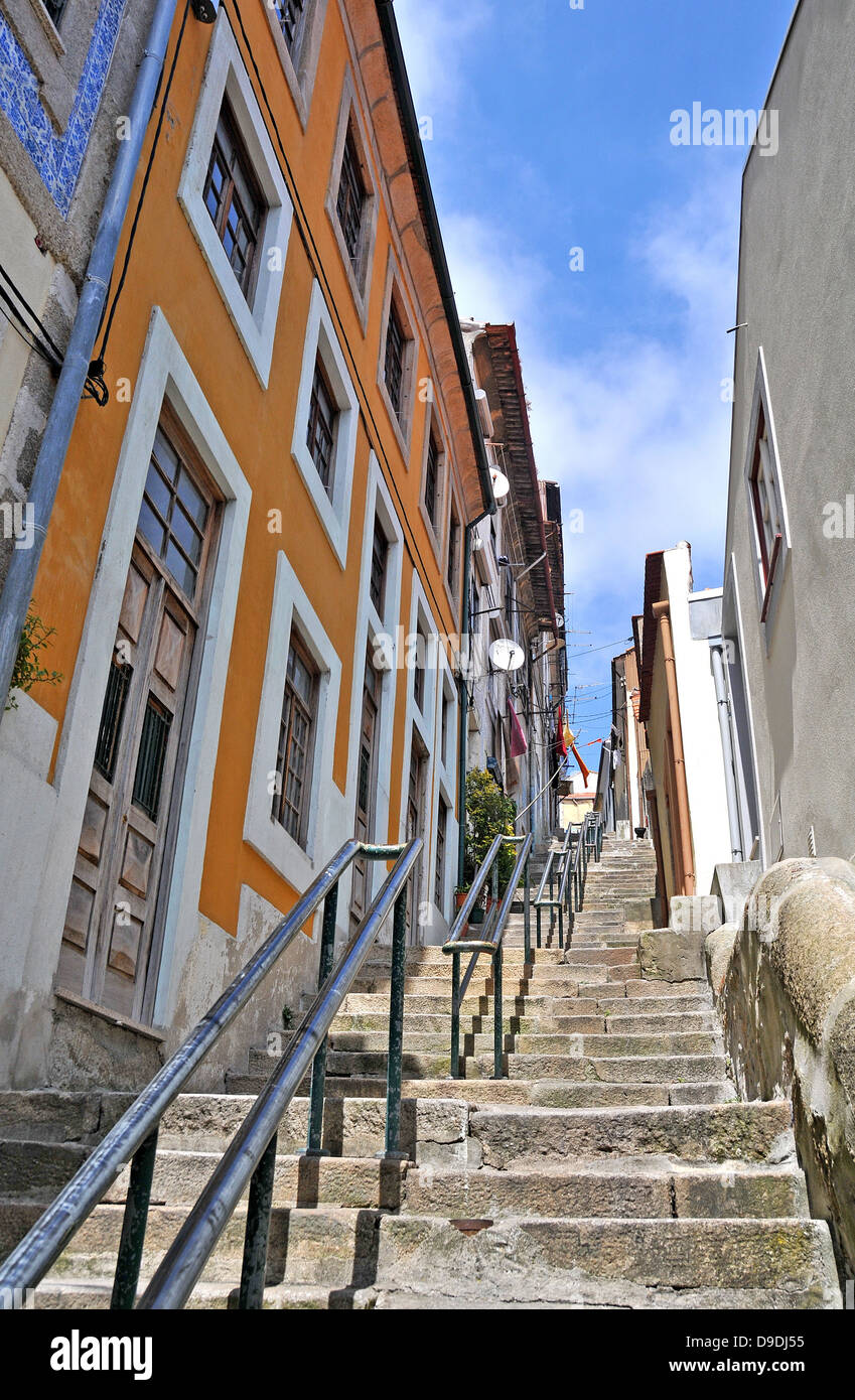street scene old city Porto Portugal Stock Photo - Alamy
