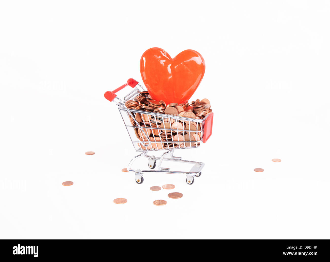 Heart in shopping cart hi-res stock photography and images - Alamy