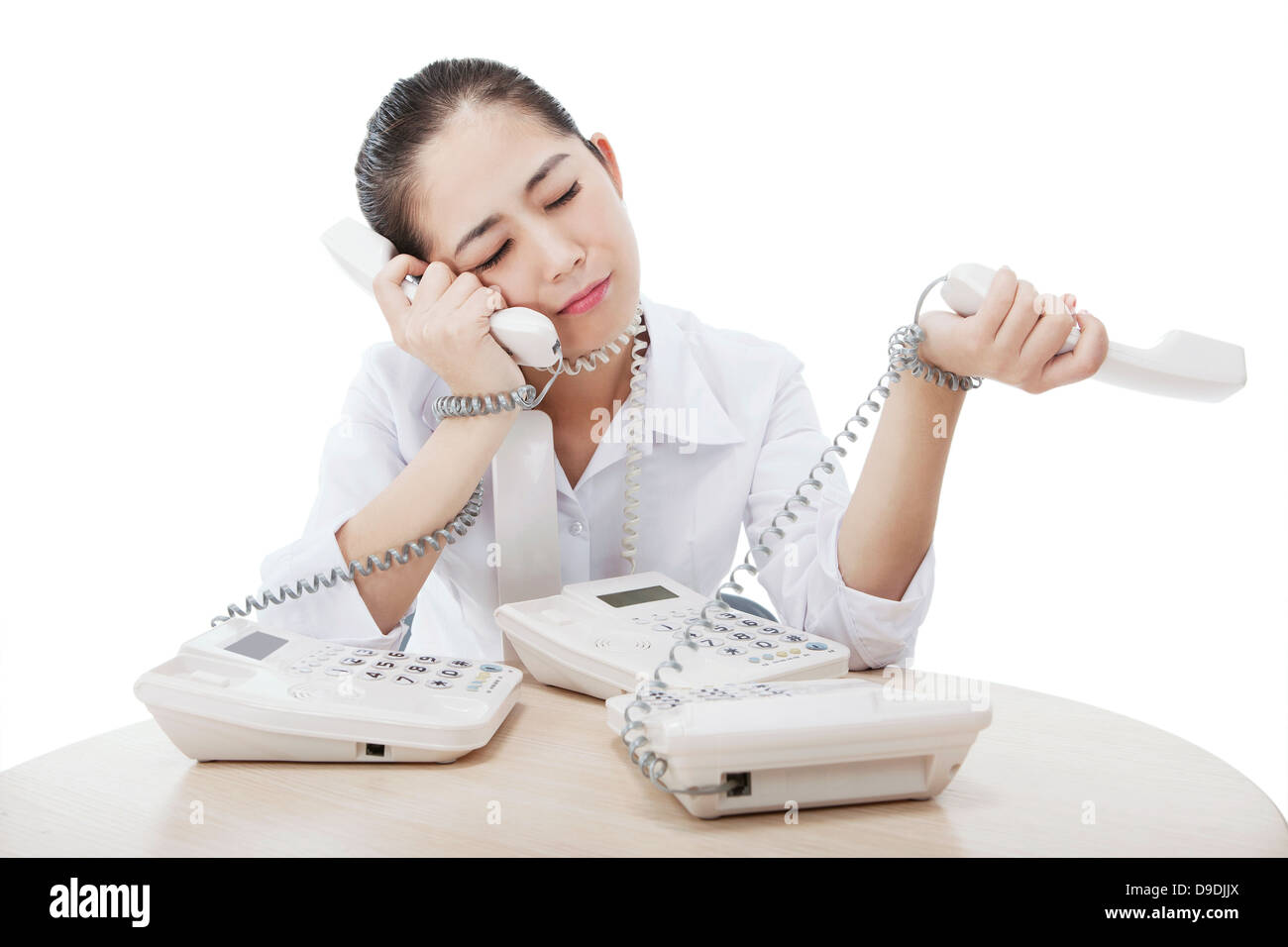 Business lady on the phone Stock Photo - Alamy