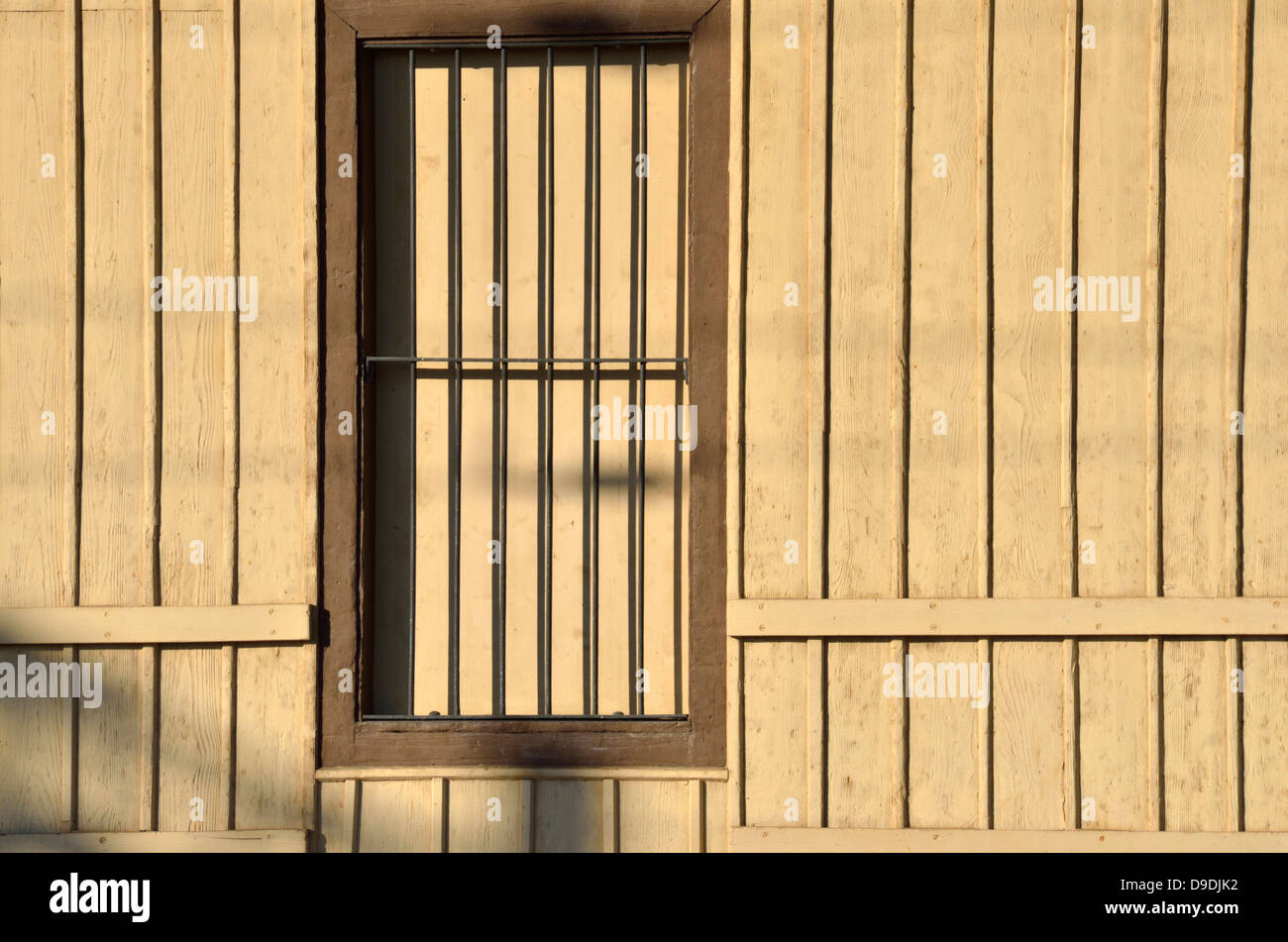 Exterior of wooden building Stock Photo - Alamy