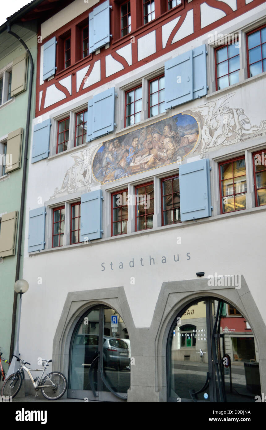 Stadthaus in Kolinplatz, Zug, Switzerland Stock Photo - Alamy