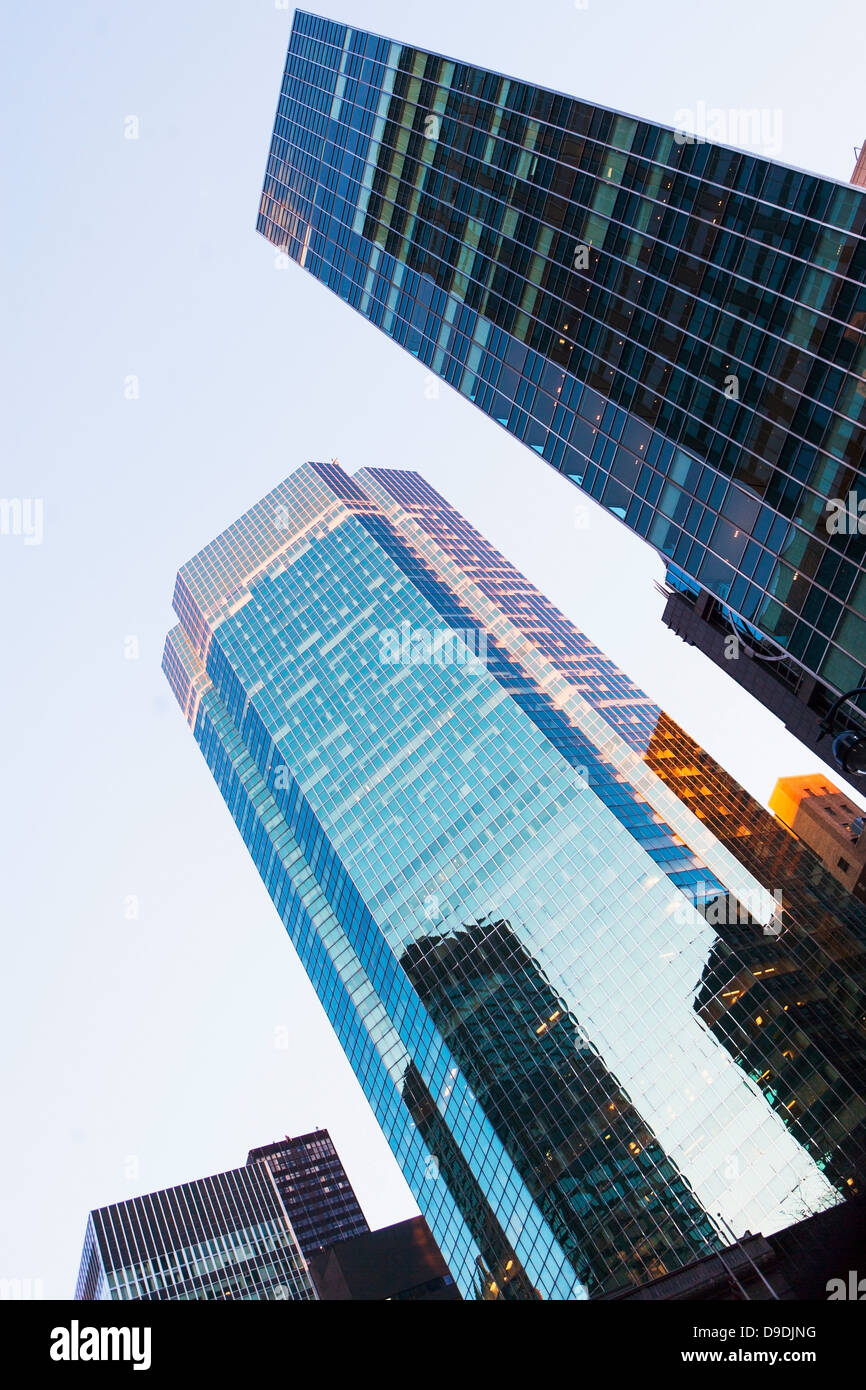 Skyscrapers angular view Stock Photo - Alamy