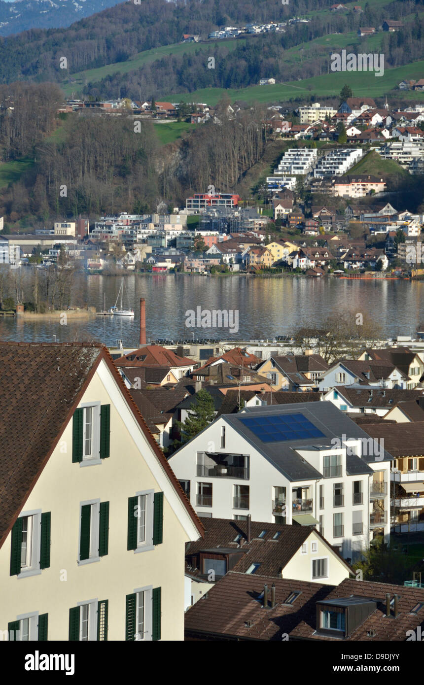 Richterswil and Lake Zurich, Switzerland Stock Photo - Alamy