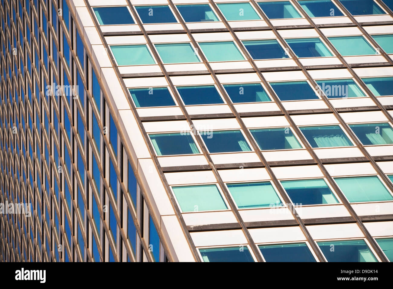 Close up angled view of office block Stock Photo - Alamy