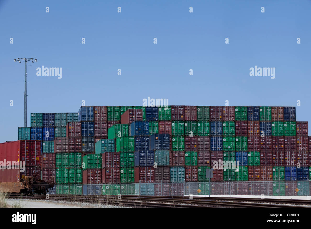 Cargo containers port los angeles hi-res stock photography and images ...