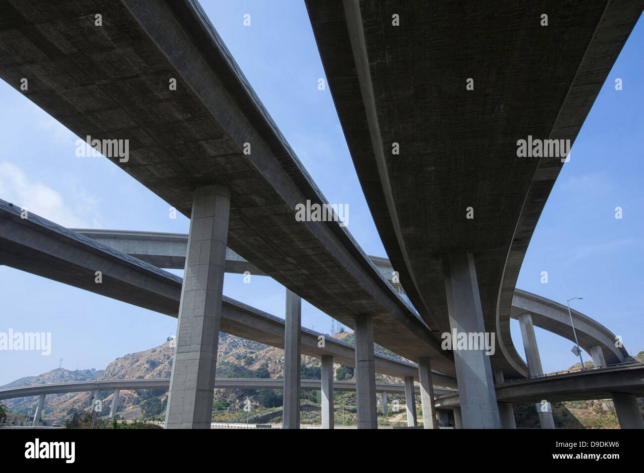 Highway overpass in Los Angeles, California, USA Stock Photo - Alamy