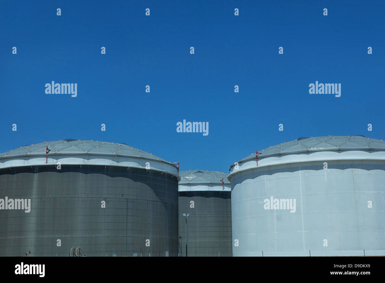Water towers at the Port of Los Angeles, California, USA Stock Photo ...
