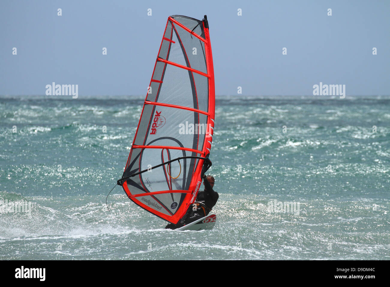 Windsurfing - Mount's Bay, Penzance, Cornwall, England, UK Stock Photo ...