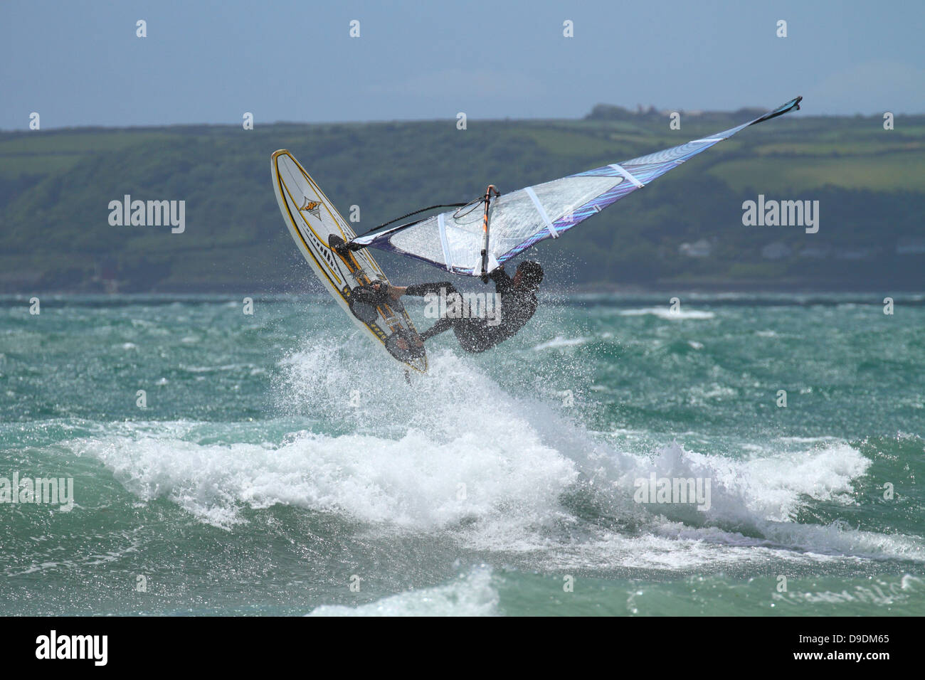 Windsurfing - Mount's Bay, Penzance, Cornwall, England, UK Stock Photo ...