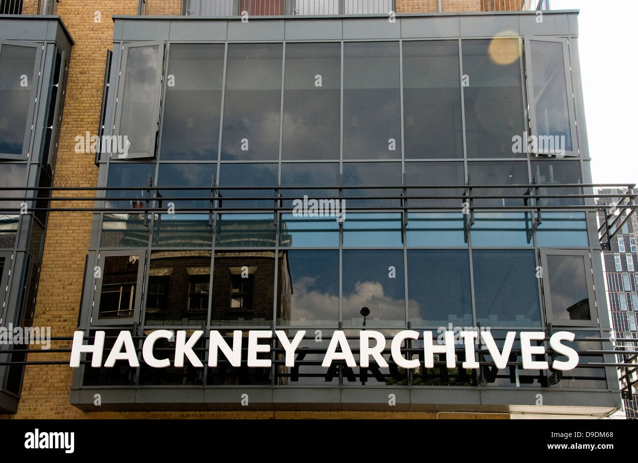 Hackney Archives, Dalston, London Borough of Hackney, England UK Stock ...