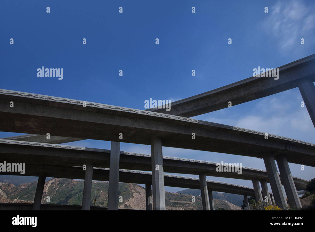Highway overpass in Los Angeles, California, USA Stock Photo - Alamy