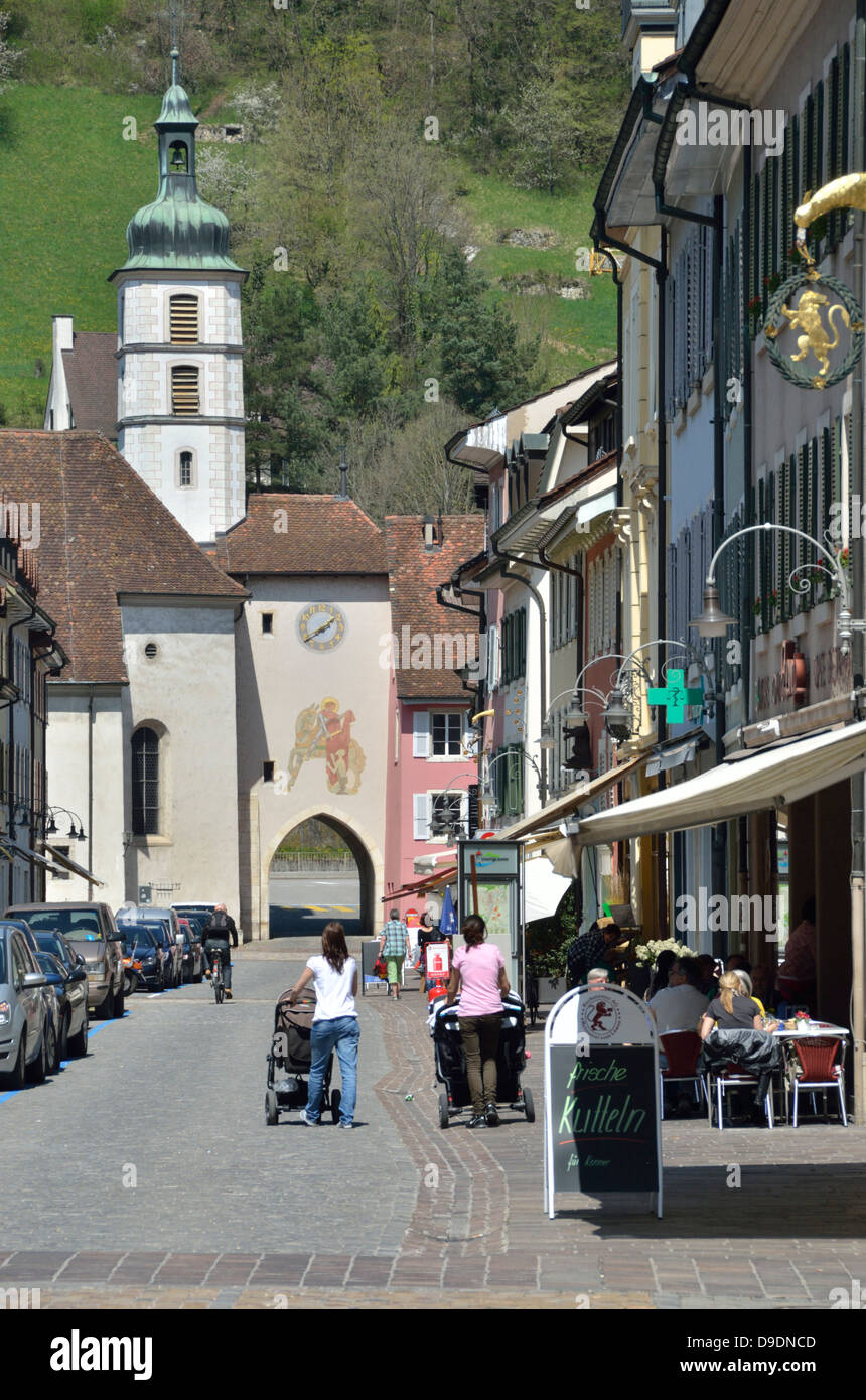 Hauptstrasse, Laufen, Basel-Landschaft, Switzerland Stock Photo - Alamy