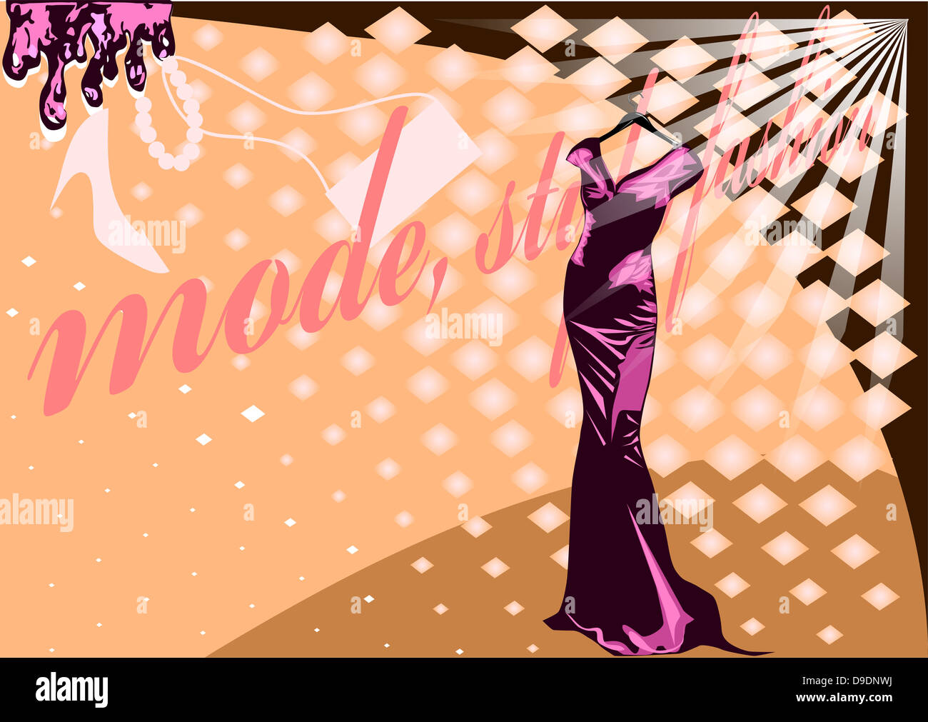 abstract background with couture dress Stock Photo - Alamy