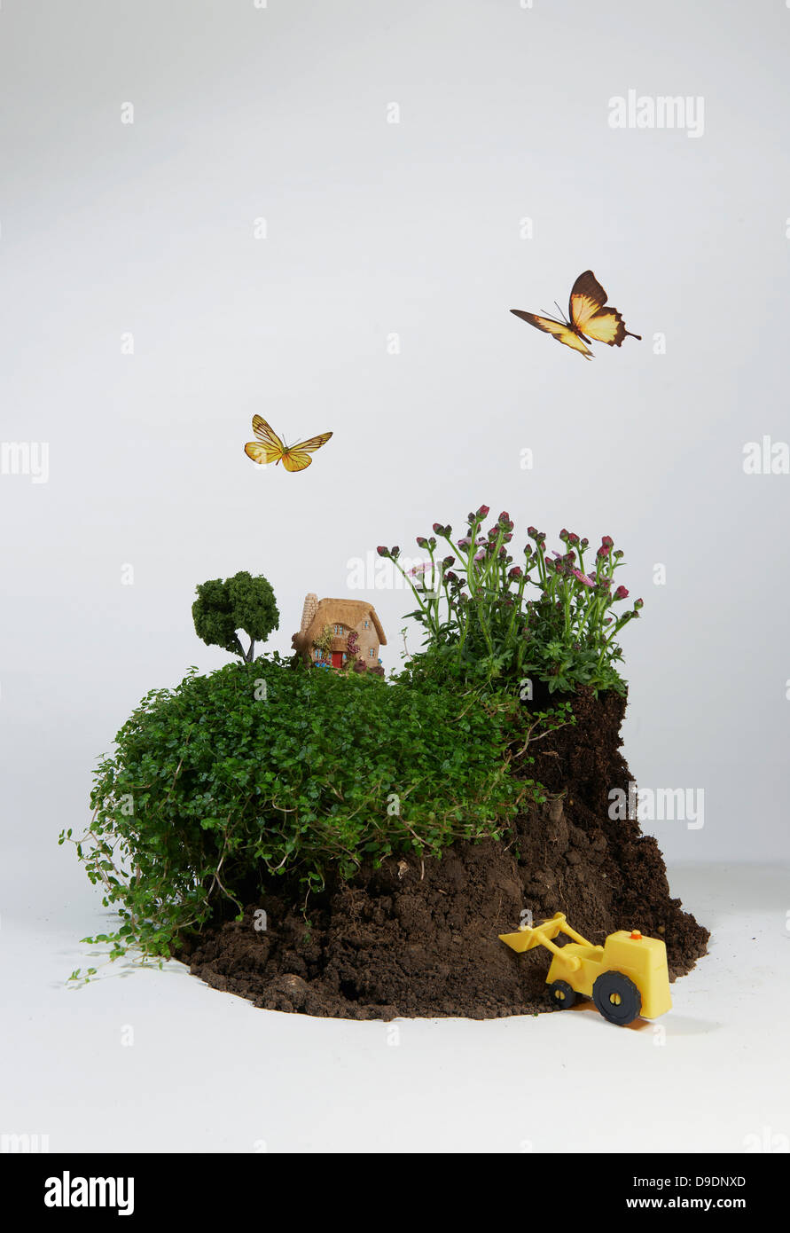 Digger house hi-res stock photography and images - Alamy