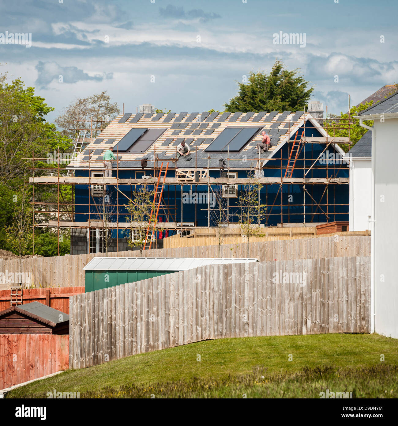 The construction of houses hi-res stock photography and images - Alamy