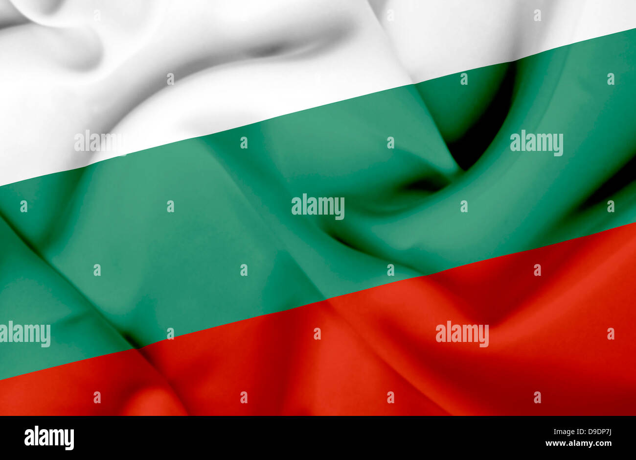 Bulgaria waving flag Stock Photo - Alamy