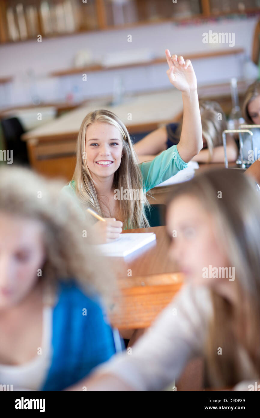 People putting hands up hi-res stock photography and images - Alamy