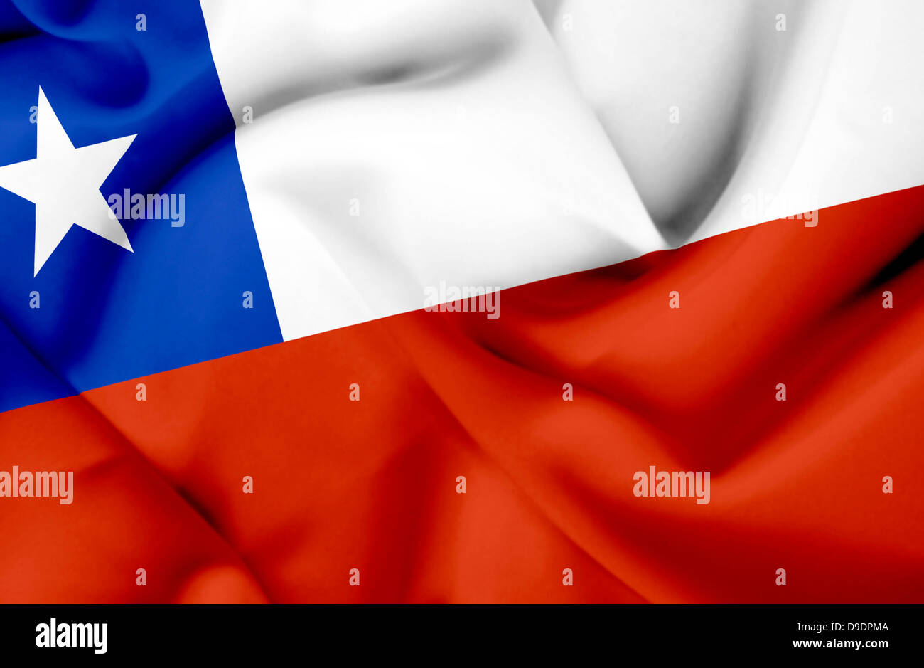 Chile waving flag Stock Photo - Alamy