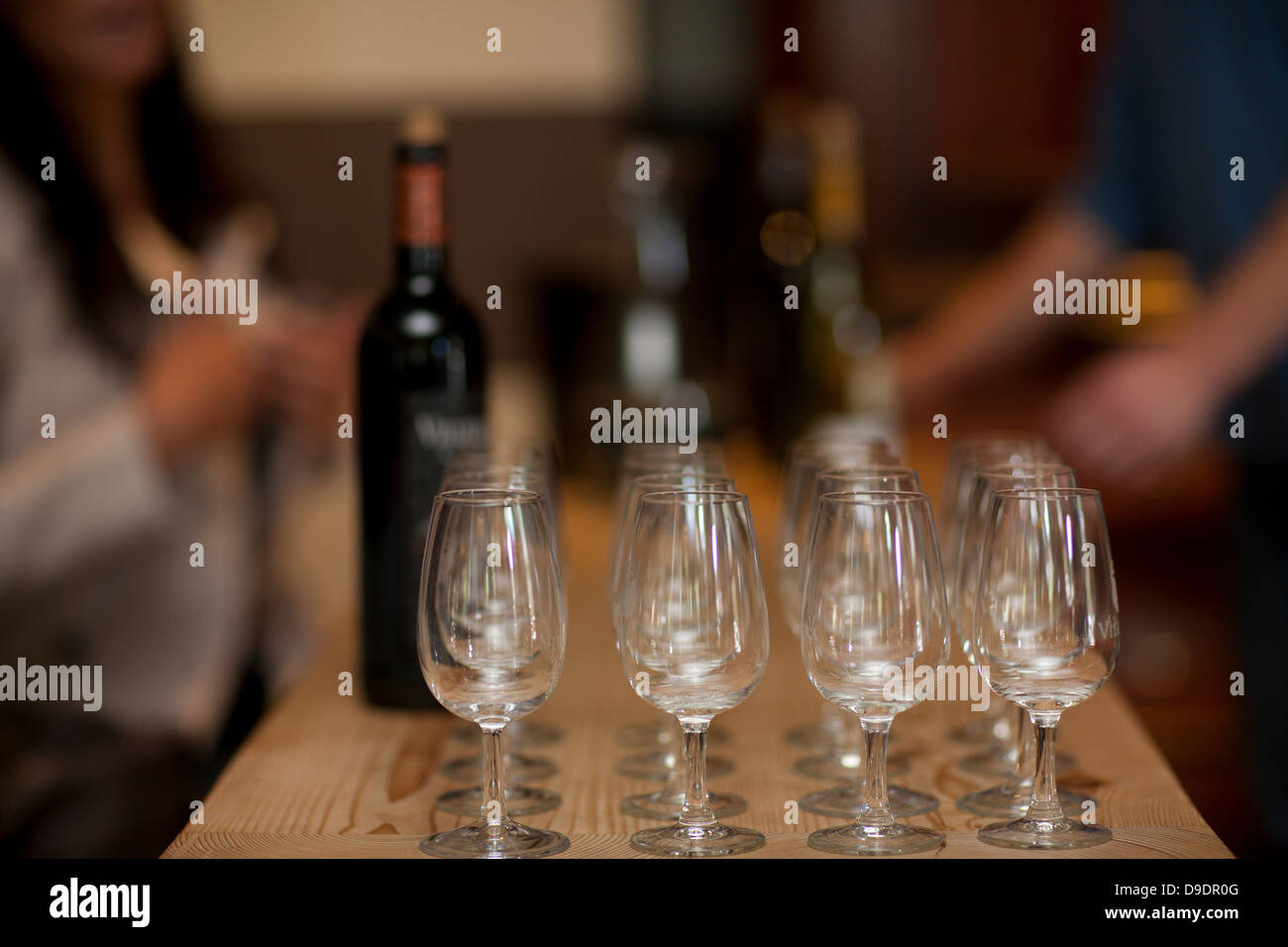 Preparing for wine tasting Stock Photo - Alamy