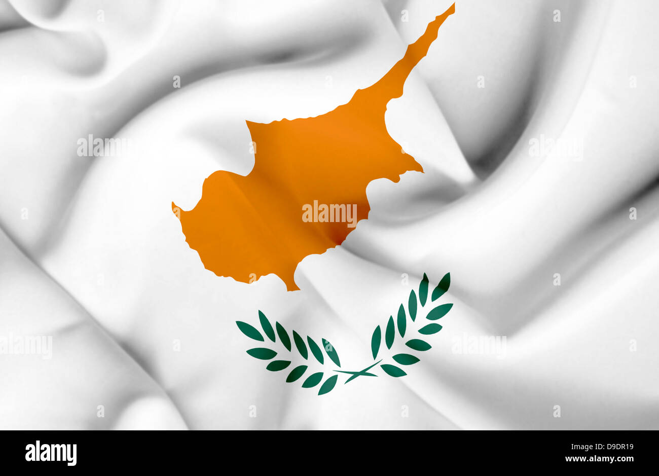 Cyprus waving flag Stock Photo - Alamy