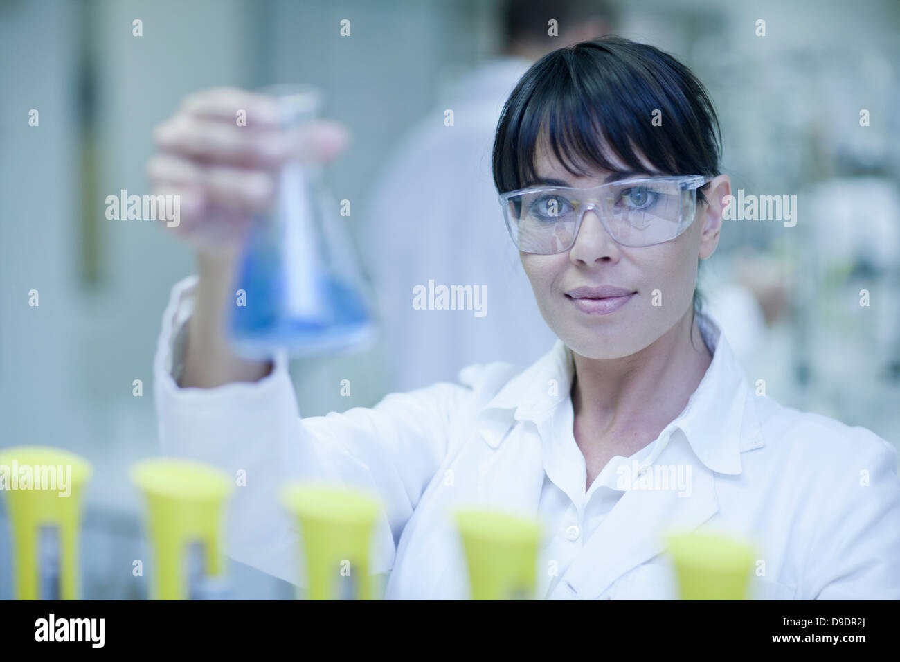 Oenologist checking laboratory tests Stock Photo - Alamy